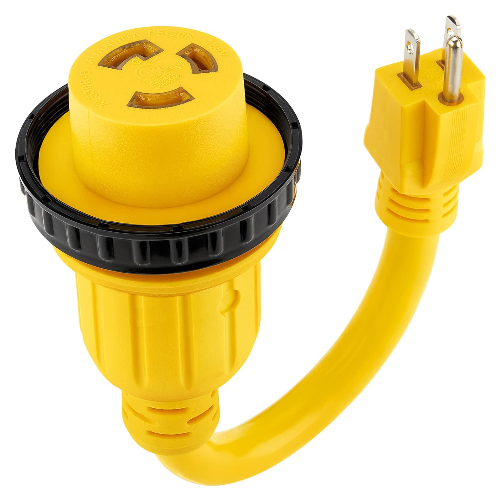 30 Amp to 15 Amp RV Adapter | 15A Male to 30A Female RV Power Adapter ...