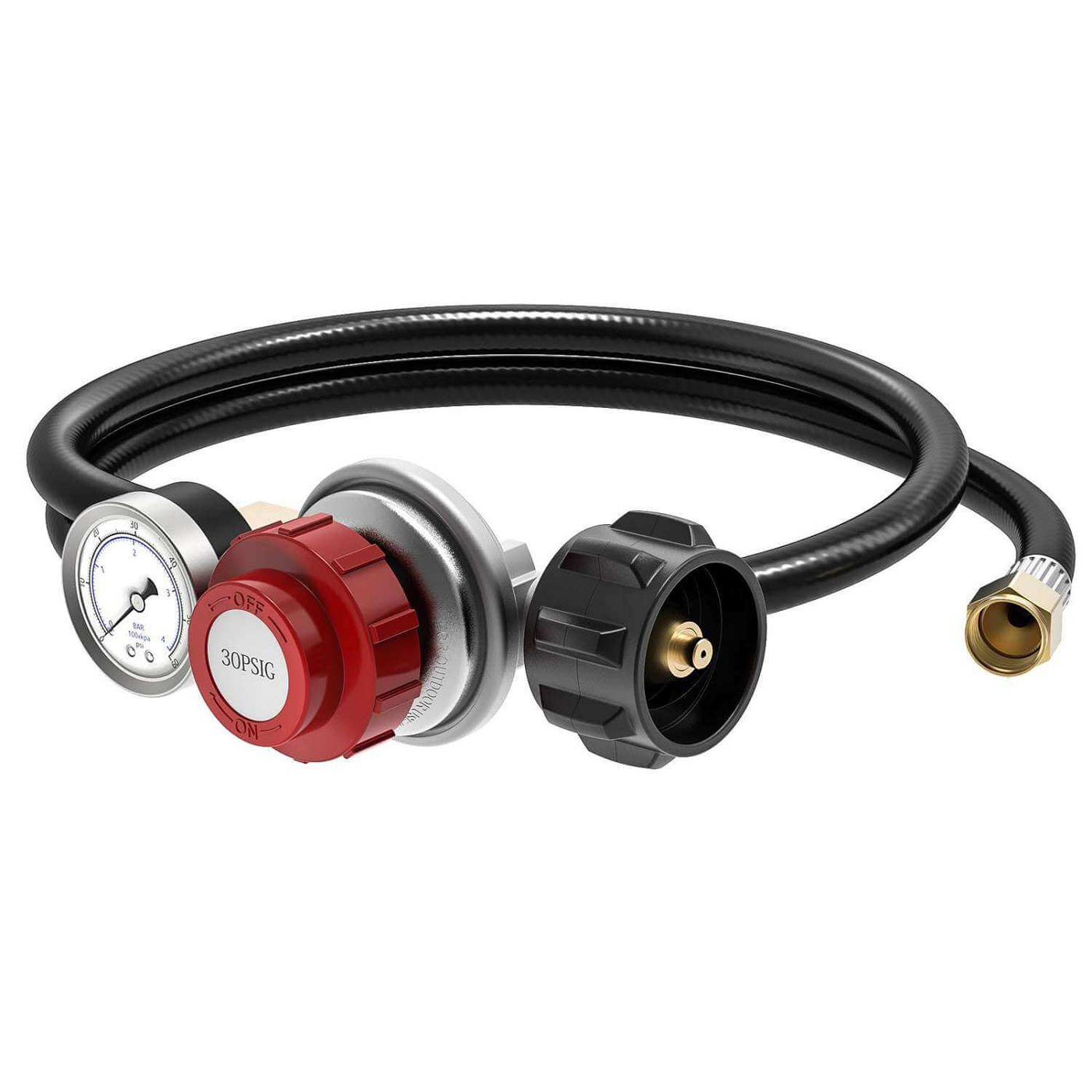 Kohree Adjustable High Pressure Propane Regulator with 4ft Hose