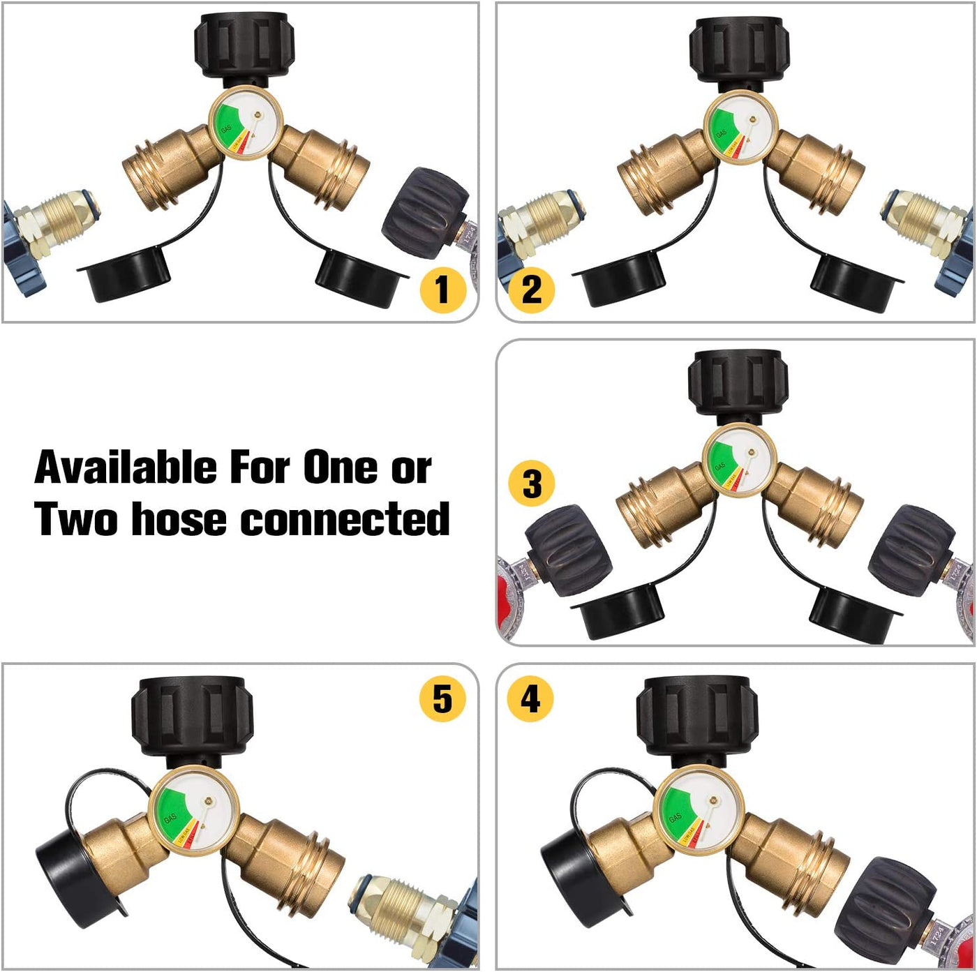 Kohree Propane Y Splitter | Easily Connect Two Propane Tanks