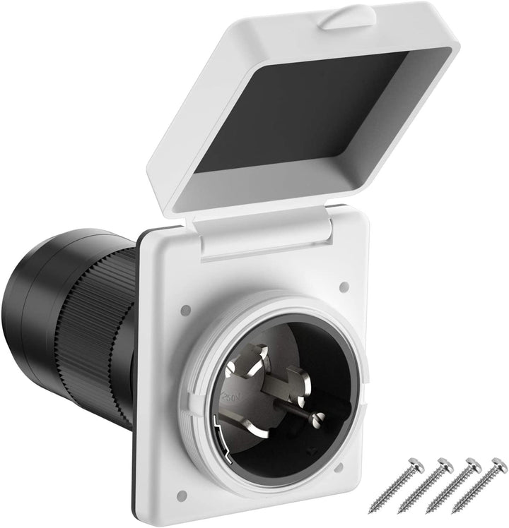 Kohree 50 Amp Shore Power Inlet | RV Power Plug Twist Lock Inlet