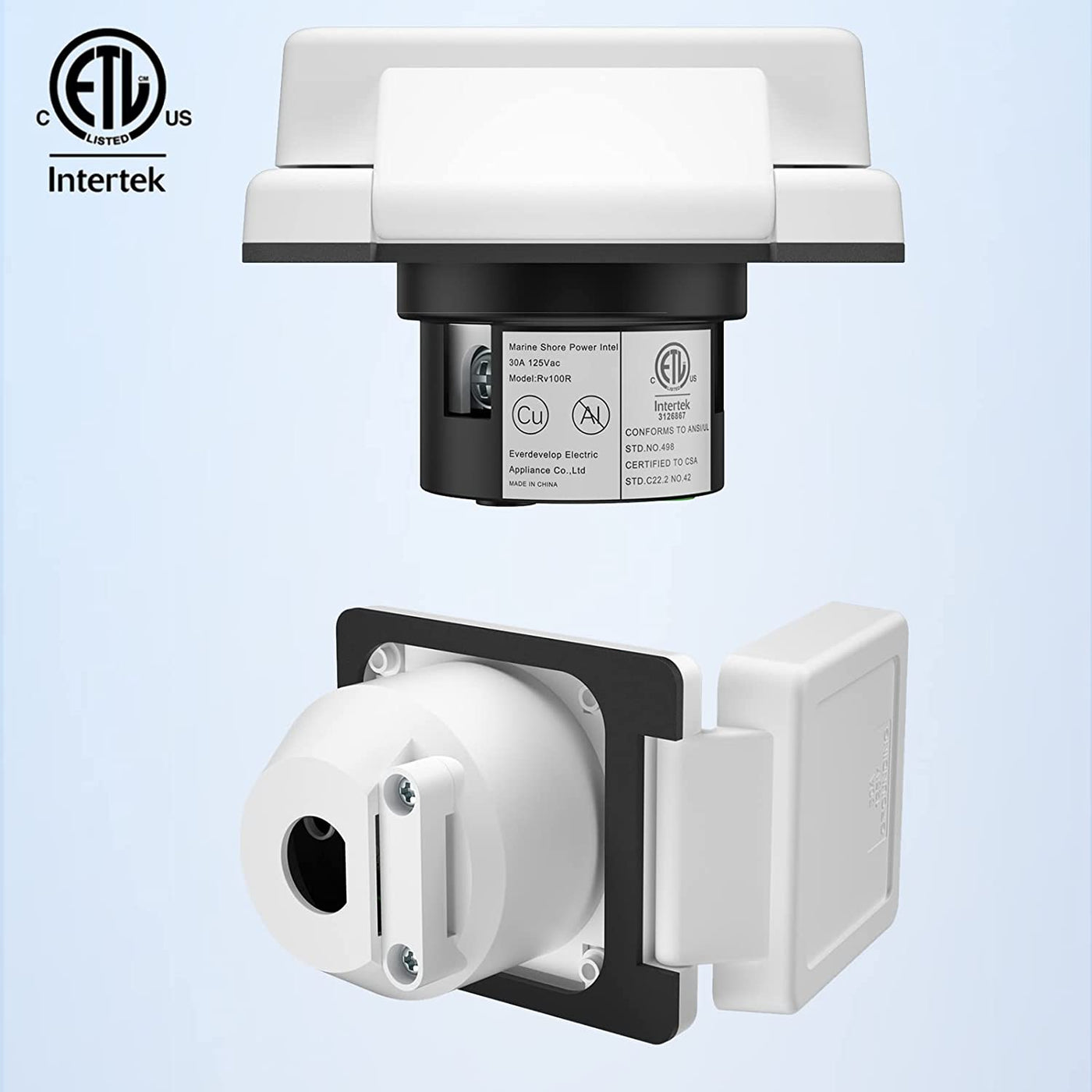 Kohree 30 Amp Shore Power Inlet | RV Power Plug Twist Lock Inlet