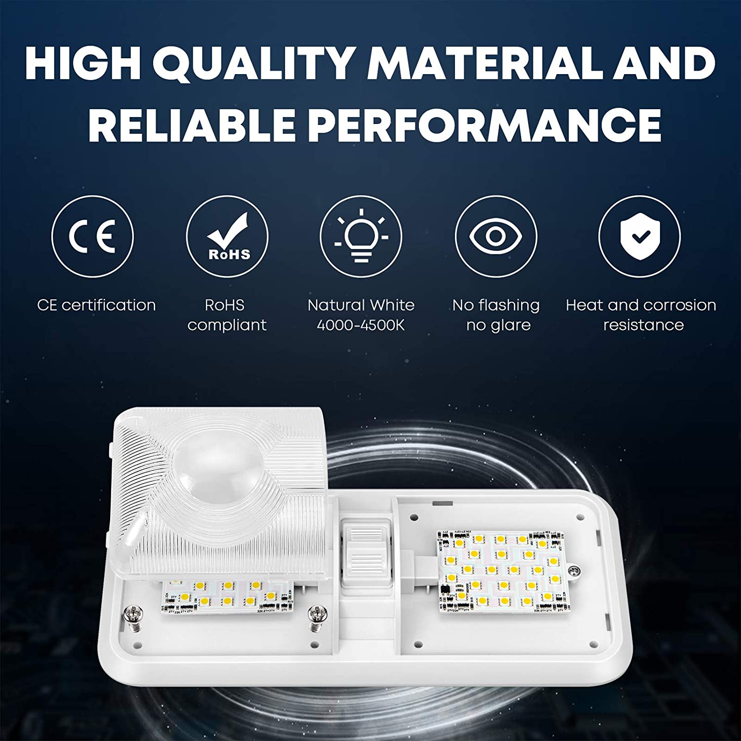 Kohree 12V LED Double Dome Light, 5 Pack